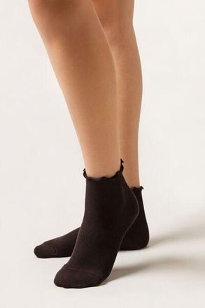 Calzedonia Socken In Rippstrick Braun