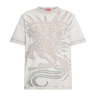 Diesel Homme, Tops, Gris, Taille: L T-Rawjust-Aa1