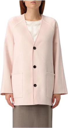 Bottega Veneta Femme, Pulls, Rose, Taille: 36 FR Veste Boutonn&eacute;e &agrave; Poches