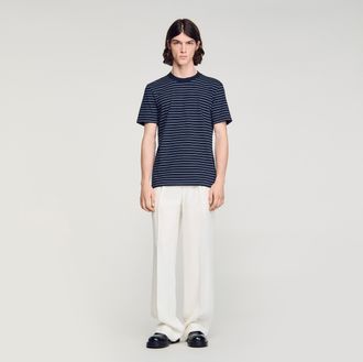 Sandro T-shirt &agrave; rayures