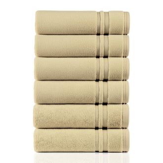 Egeria Manhattan Gold G&auml;stehandt&uuml;cher 30x50 cm, Weiches & Absorbierendes Handt&uuml;cher f&uuml;r Bad, G&auml;ste-WC und G&auml;stezimmer, Kompakte Gr&ouml;&szlig;e, Maschinenwaschbar, Ide