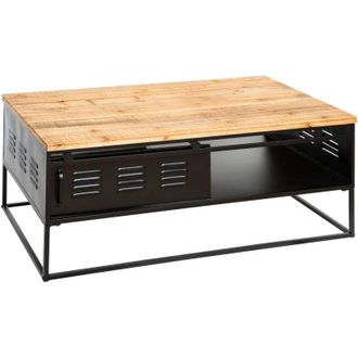Atmosphera Atmosphera - Table basse Cierna noir 110x60cm créateur dintérieur