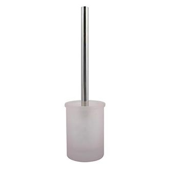 Spirella WC B&uuml;rste Klob&uuml;rste Toilettenb&uuml;rste Yoko mit hygienischem Beh&auml;lter Glas Rosa