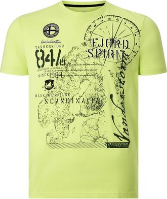 Jan Vanderstorm Herren T-Shirt Dominik | Kurzarm, Rundhals| Reine Baumwolle | gro&szlig;e Gr&ouml;&szlig;en L-7XL hellgr&uuml;n, 4XL (XXXXL) - 68/70