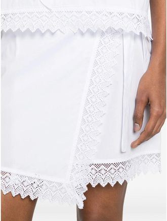 The Nina Studio Maya Short Swim Skirt - White