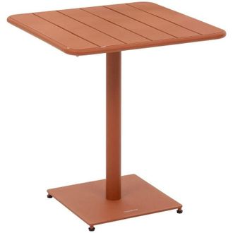 Hesperide Quadratischer Gartentisch phuket Bernsteinfarben - 2 Plätze - epoxidbeschichteter Stahl - verstärkte Rostschutzbehandlung - Hespéride