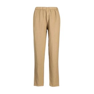 Boglioli Elastische Leinenhose - - Trousers - Herren - Braun - 2XL