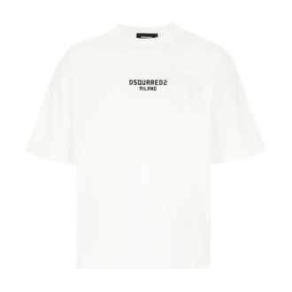 Dsquared2 Milano Loose Fit T-Shirt - - Tops - Herren - Wei&szlig; - XL