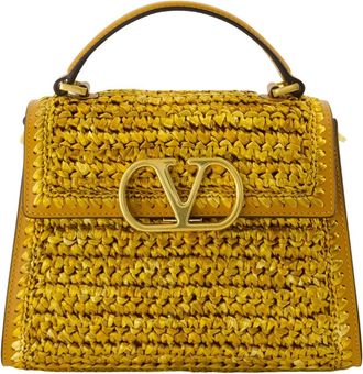 Valentino Garavani Femme, Sacs, Jaune, Taille: ONE Size VSling Small Top Handle Bag