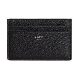 Celine Kartenetui aus genarbtem Kalbsleder - - Accessories - Herren - Schwarzk - ONE SIZE