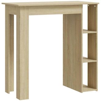 vidaXL Bartisch mit Regal Sonoma-Eiche 102x50x103,5 cm Holzwerkstoff - Vidaxl
