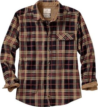 Legendary Whitetails Buck Camp Flannel Shirt Chemise boutonn&eacute;e, Frontier Plaid, S Homme