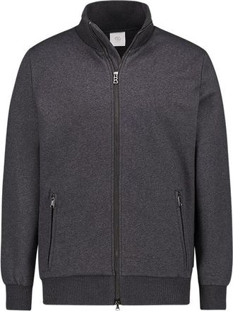 Bogner Herren Pullover grau Baumwolle unifarben