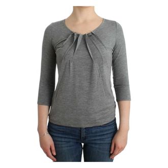 Roberto Cavalli 3/4 &Auml;rmel Jumper Top - - Tops - Damen - Grau - 2XL