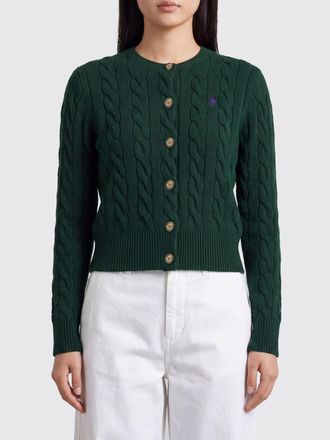 Polo Ralph Lauren Strick-Cardigan aus Wolle mit Rundhalsausschnitt und Pony-Logo