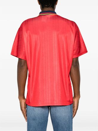 adidas Diamond-Pattern Polo - Red