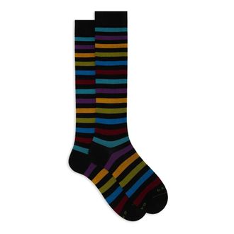 Gallo Gallo, Homme, Sous-vêtements, Multicolore, Taille: M Chaussettes Longues à Rayures Égales