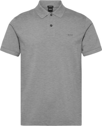 HUGO BOSS Homme, Tops, Gris, Taille: XL Polo en coton avec logo
