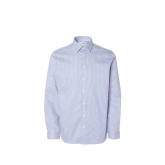 Selected Chemise slim en coton biologique m&eacute;lang&eacute;