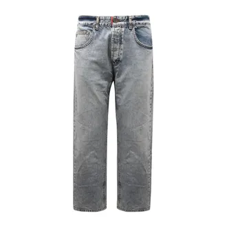 Ga&euml;lle Paris Gerade Denim Hose Made in Italy - - Jeans - Herren - Blau - W30