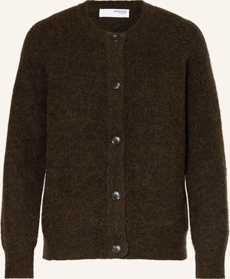 Selected Strickjacke braun