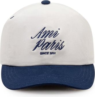 Ami Homme, Accessoires, Multicolore, Taille: ONE Size Bicolor Cap