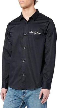 A|X Armani Exchange Essential, Logo Signature T-Shirt, Bleu fonc&eacute;, XL Hommes