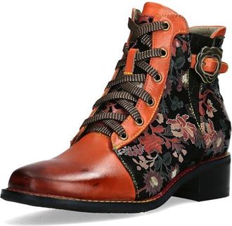 Laura Vita Bottines Femme Emcmao 67, Pointure:38 EU, La Couleur:Orange