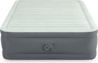 Intex 64904 - Luftbett in halber Einzelbettgröße Selbstaufblasend PremAire I, mit integrierter Elektropumpe, Geeignet für 2 Person, PVC, Mehrfarbig, 137x191