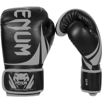Venum Challenger 2.0 Boxhandschuhe - Schwarz/Grau - 12 Oz