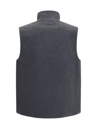 Lardini Mens Vest Wool And Cashmere Grey Padded & Down Jackets