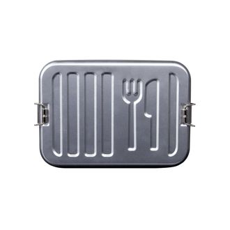 Rammstein Lunchbox Denn du bist was du isst metallic, Offizielles Band Merchandise Brotdose