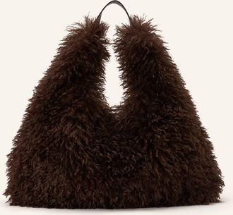Rino&Pelle Rino & Pelle Kunstfell-Schultertasche Gusta braun