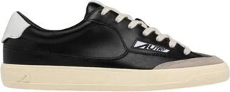 Autry Homme, Chaussures, Noir, Taille: 43 EU Leather Baskets