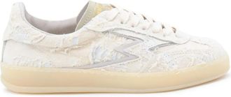 Moaconcept Low-Top Sneaker - White Sneakers From Moaconcept Featuring Round Toe - Gr. 37 (EU) - in Beige - f&uuml;r Damen