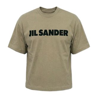 Jil Sander Femme, Tops, Beige, Taille: 44 FR Logo T-Shirt
