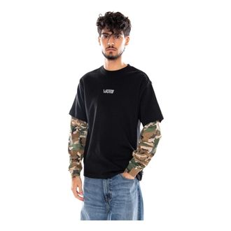Vans Easy Living LS - - Tops - Herren - Schwarzk - XL