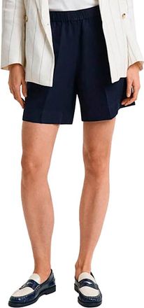 GANT Damen REL Linen Blend Pull ON Klassische Shorts, Evening Blue, 42