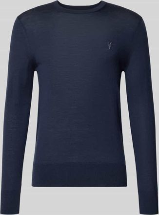 AllSaints Slim Fit Strickpullover aus reiner Wolle mit Label-Stitching