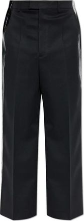 VETEMENTS Homme, Pantalons, Noir, Taille: XS Pantalon &agrave; Pli Net avec Bandes D&eacute;coratives sur les C&ocirc;t&eacute;s
