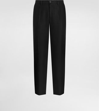 Dolce & Gabbana Hose Aus Leinen - Mann Hosen Und Shorts Schwarz 44