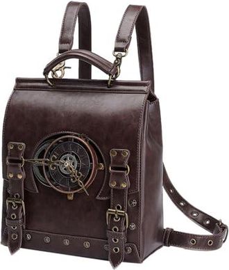 Generic Sac à dos industriel punk - Sac à dos steampunk, sac de style vintage | sacoche pour ordinateur portable steampunk sac à dos rétro gothique sac à dos 