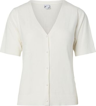 Pieces Pcnora Ss V-Neck Knit Cardigan Bc