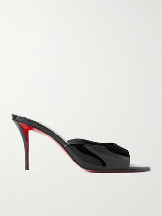 Christian Louboutin Mules En Cuir Miss Z 80 - Noir