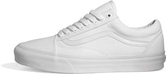 Vans Old Skool, Unisex-Sneaker f&uuml;r Erwachsene, Wildleder/Segeltuch, Wei&szlig; - Wei&szlig;. - Gr&ouml;&szlig;e: 40 EU