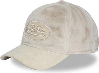 Von Dutch Casquette Femme & Homme, Casquette Baseball Pile, Ajustable par Snapback, Blanc Taille TU