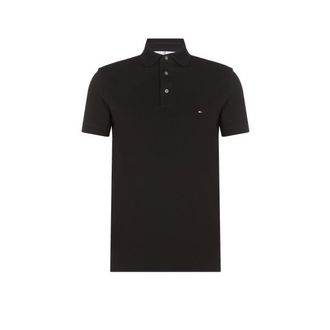 Tommy Hilfiger Polo aus Bio-Baumwolle in Schwarz