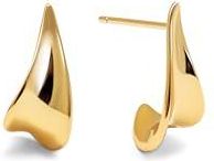 Singularu Boucles doreilles Elisa. Laiton avec finition plaqué Or 18Kt. Bijoux pour femme