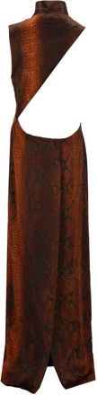 Jean Paul Gaultier Python Print Dress - Red