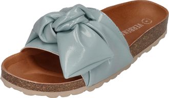 Verbenas Damen Pantoletten - ROXY lak - aqua, Größe:42 EU